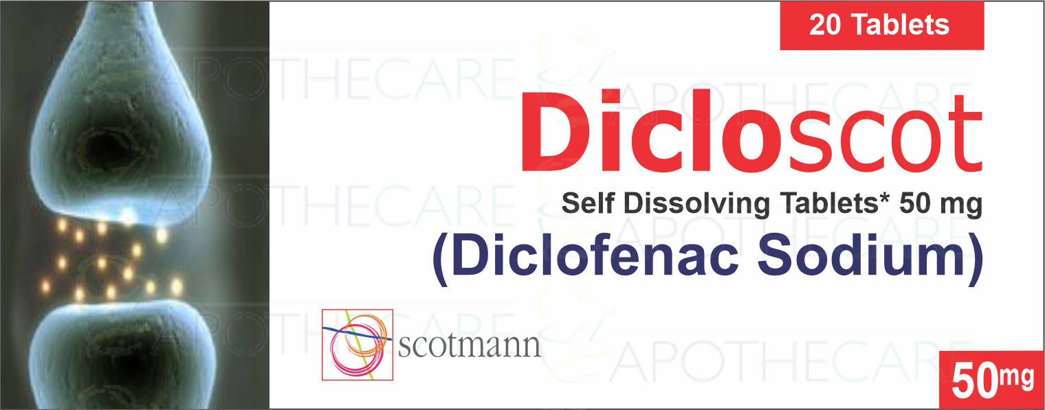 Dicloscot Self Dissolving Tab 20's – Ailaaj