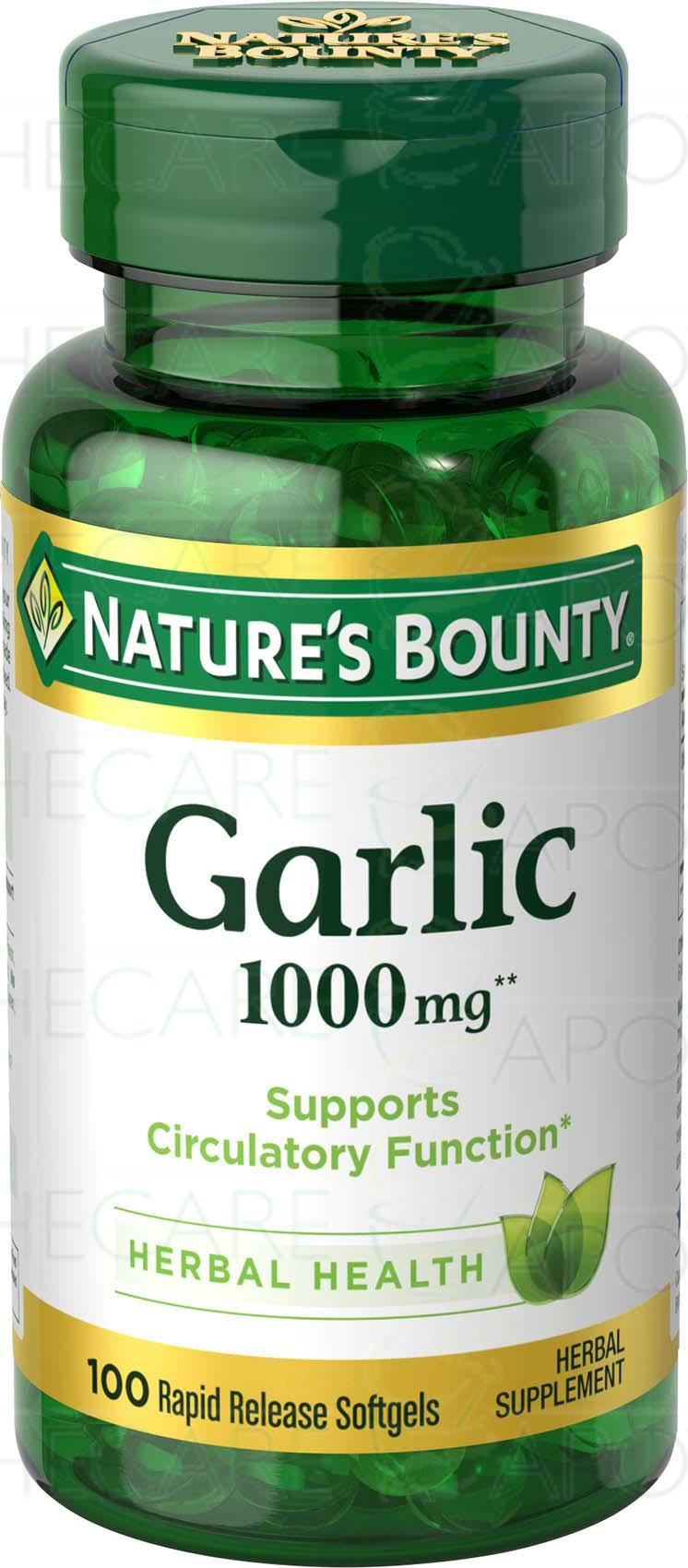Garlic Softgels Cap 1000mg 100's – Ailaaj