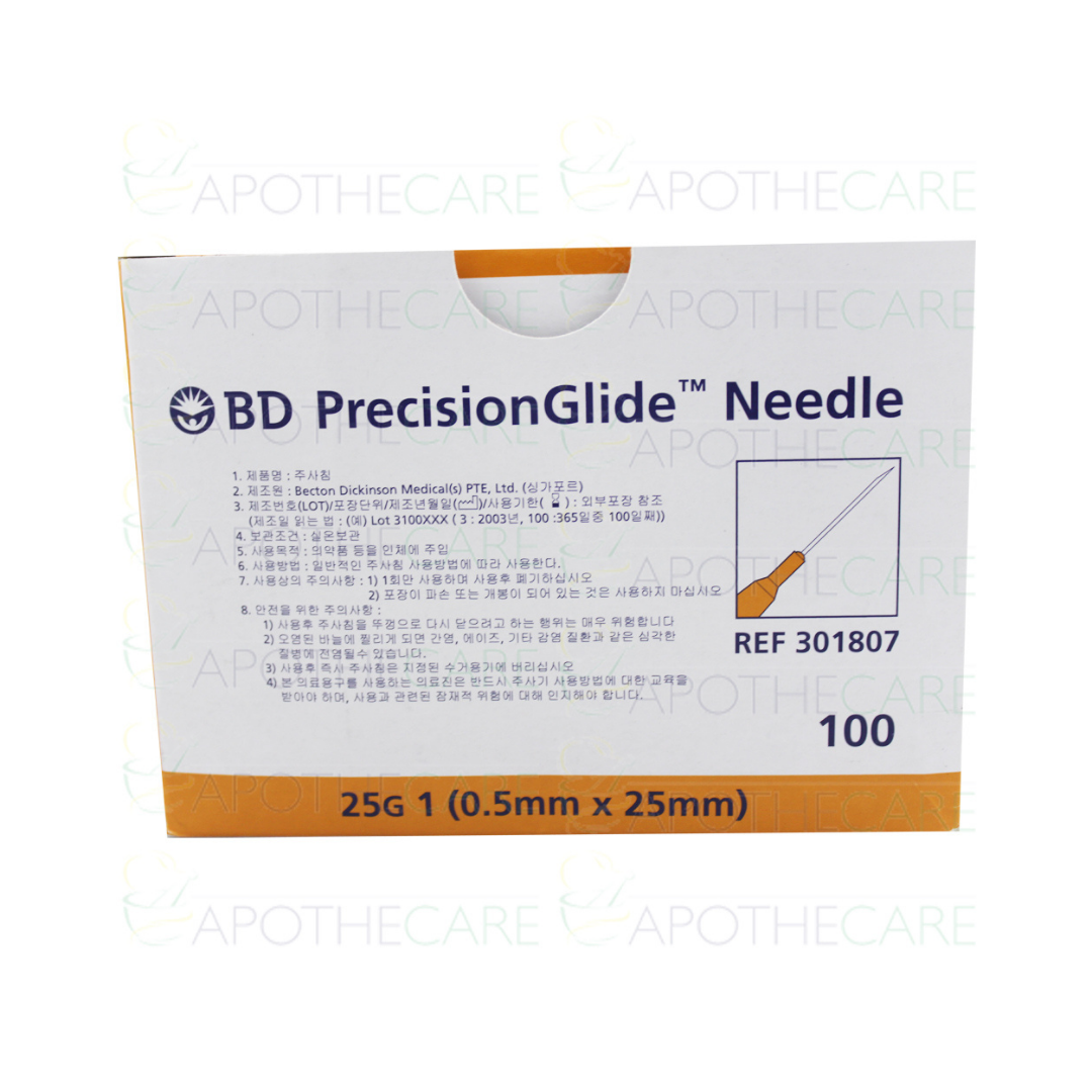 BD Needles 25G 100's – Ailaaj