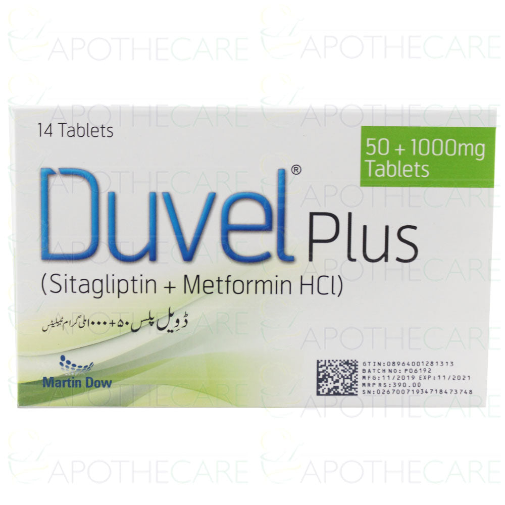 Duvel Plus Tab 50mg/1000mg 14's – Ailaaj