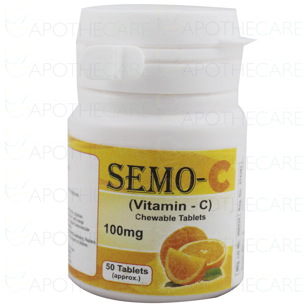 Semo-C Chewable Tab 100mg 50's – Ailaaj