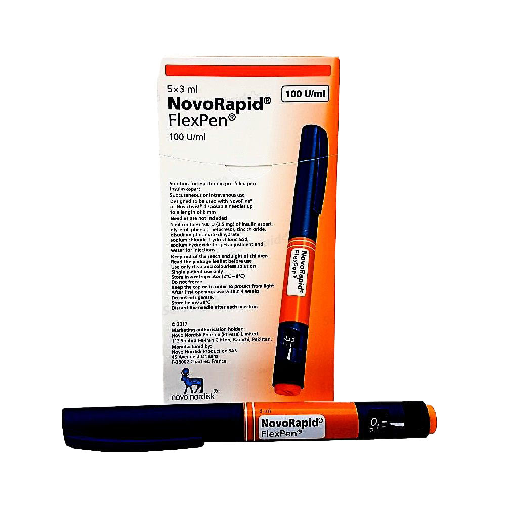 NovoRapid FlexPen Inj 100IU 1PFPx3ml – Ailaaj