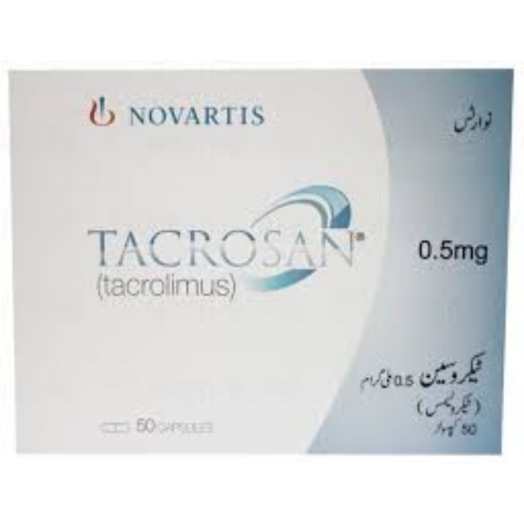 Tacrosan Cap 0.5mg 50's – Ailaaj