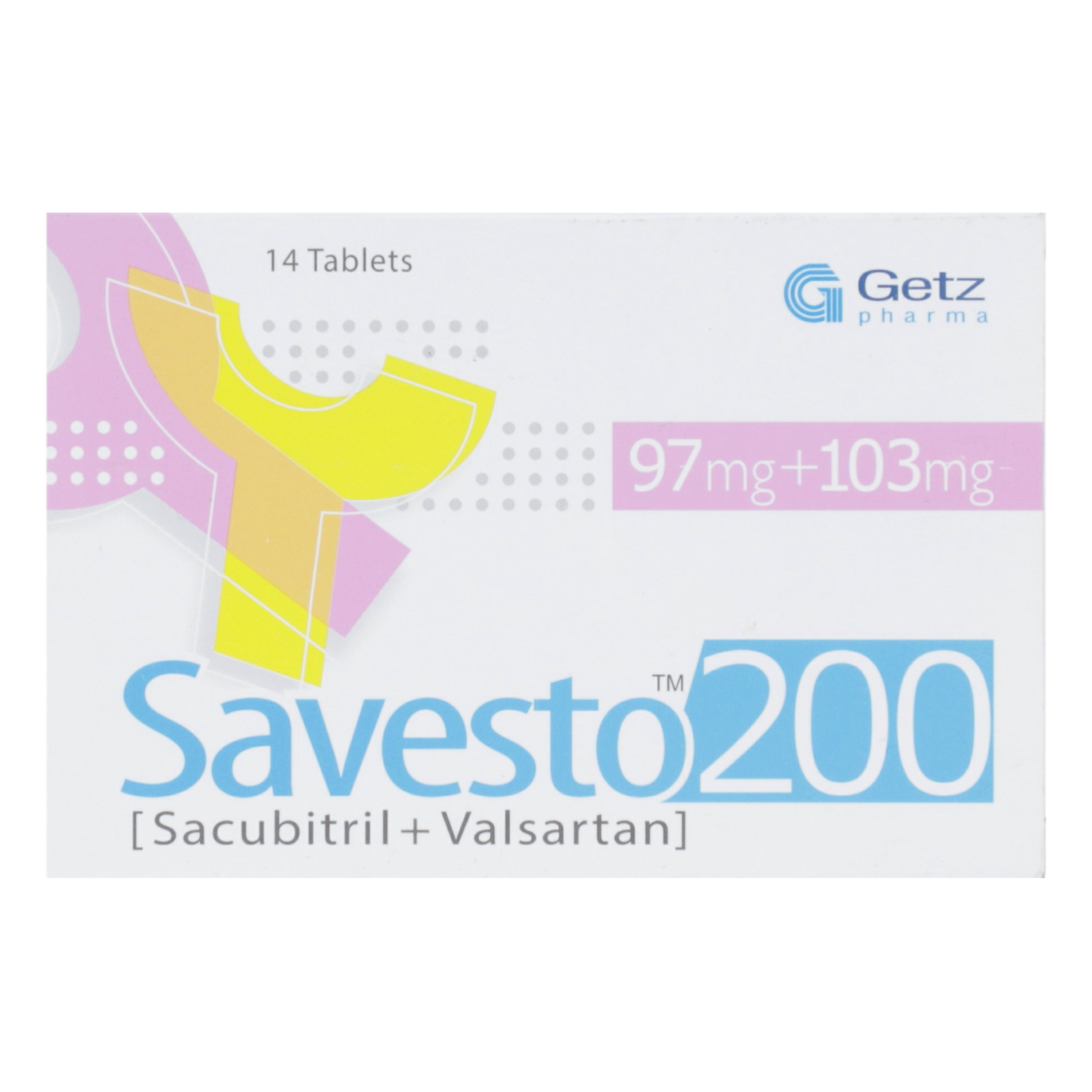 Savesto 200 Tab 97mg/103mg 14's – Ailaaj