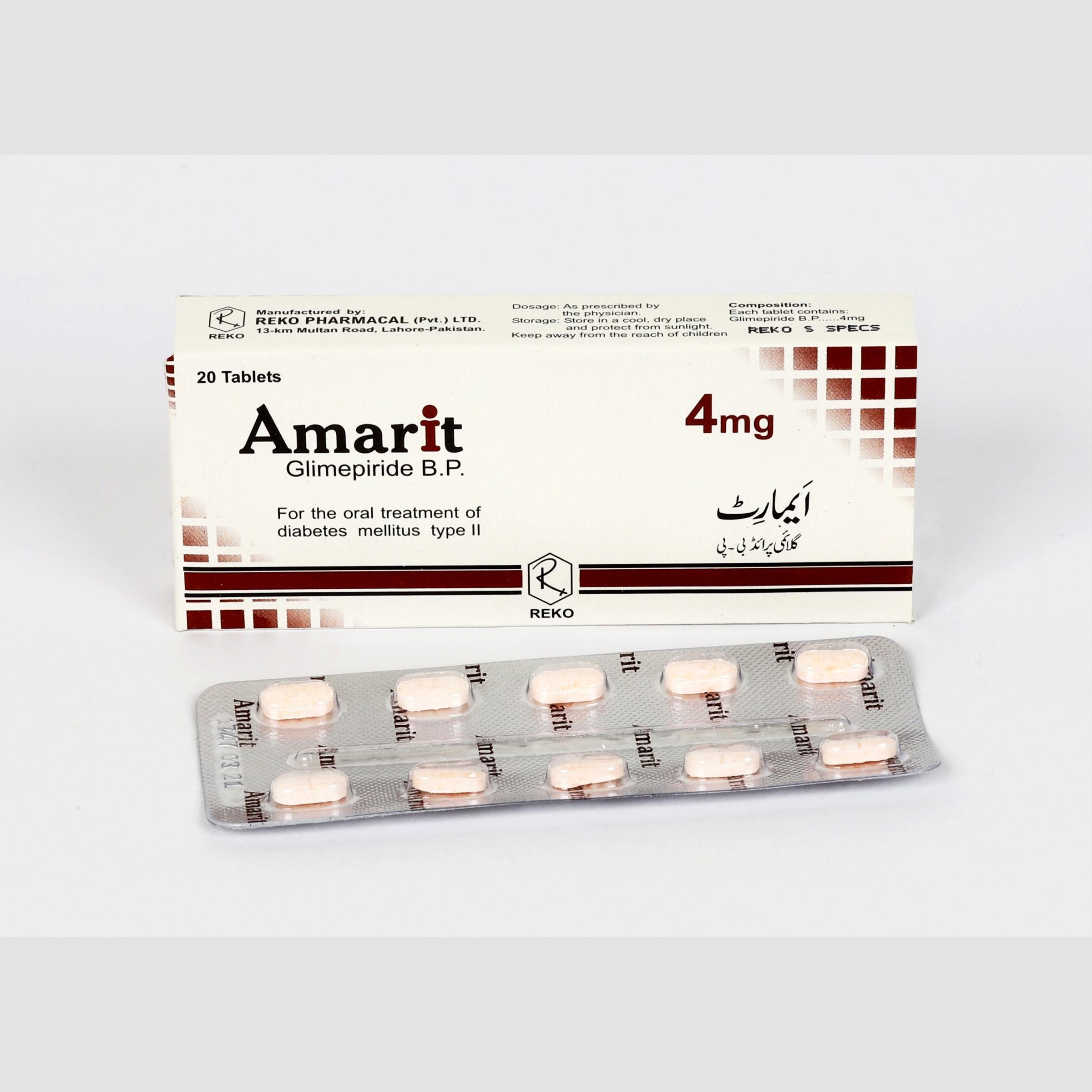 Amarit Tab 4mg 2x10's – Ailaaj