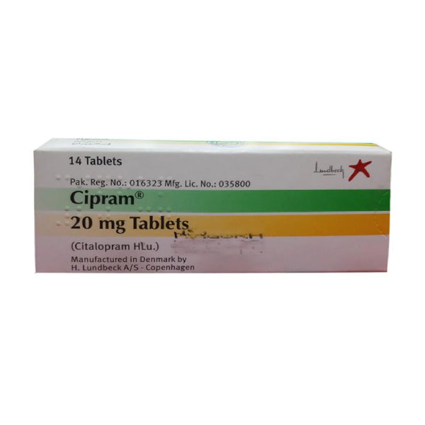 Cipram Tab 20mg 14's – Ailaaj