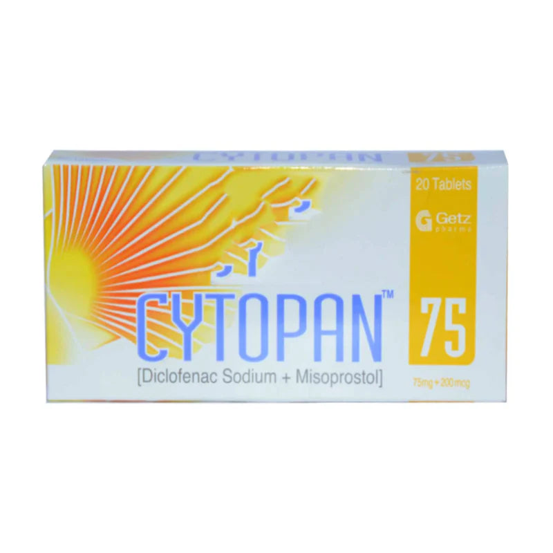 Cytopan Tab 75mg/200mcg 20's – Ailaaj