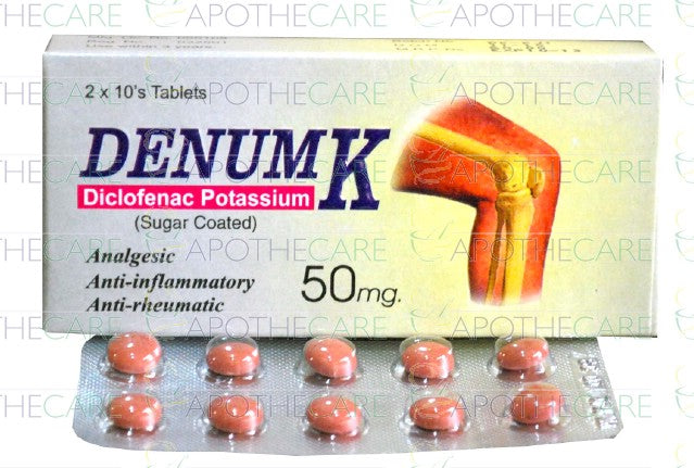Denum (K) Tab 50mg 2x10's – Ailaaj