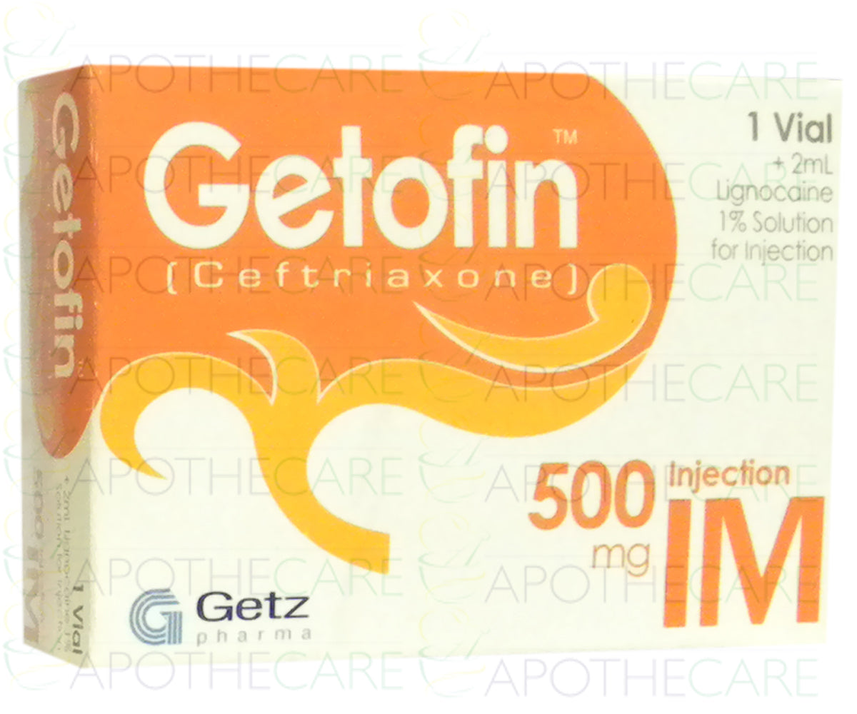 Getofin IM Inj 500mg 1Vial – Ailaaj
