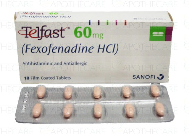 Telfast Tab 60mg 1x10-s – Ailaaj