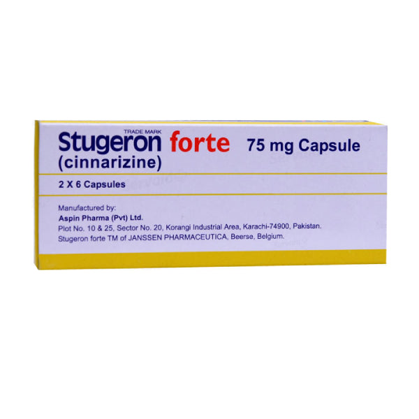 Stugeron Forte Cap 75mg 12's – Ailaaj