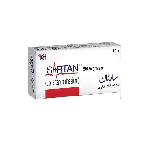 Sartan Tab 50mg 10's – Ailaaj