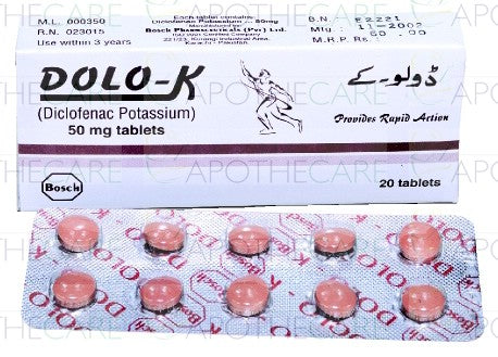 Dolo-K Tab 50mg 2x10's – Ailaaj