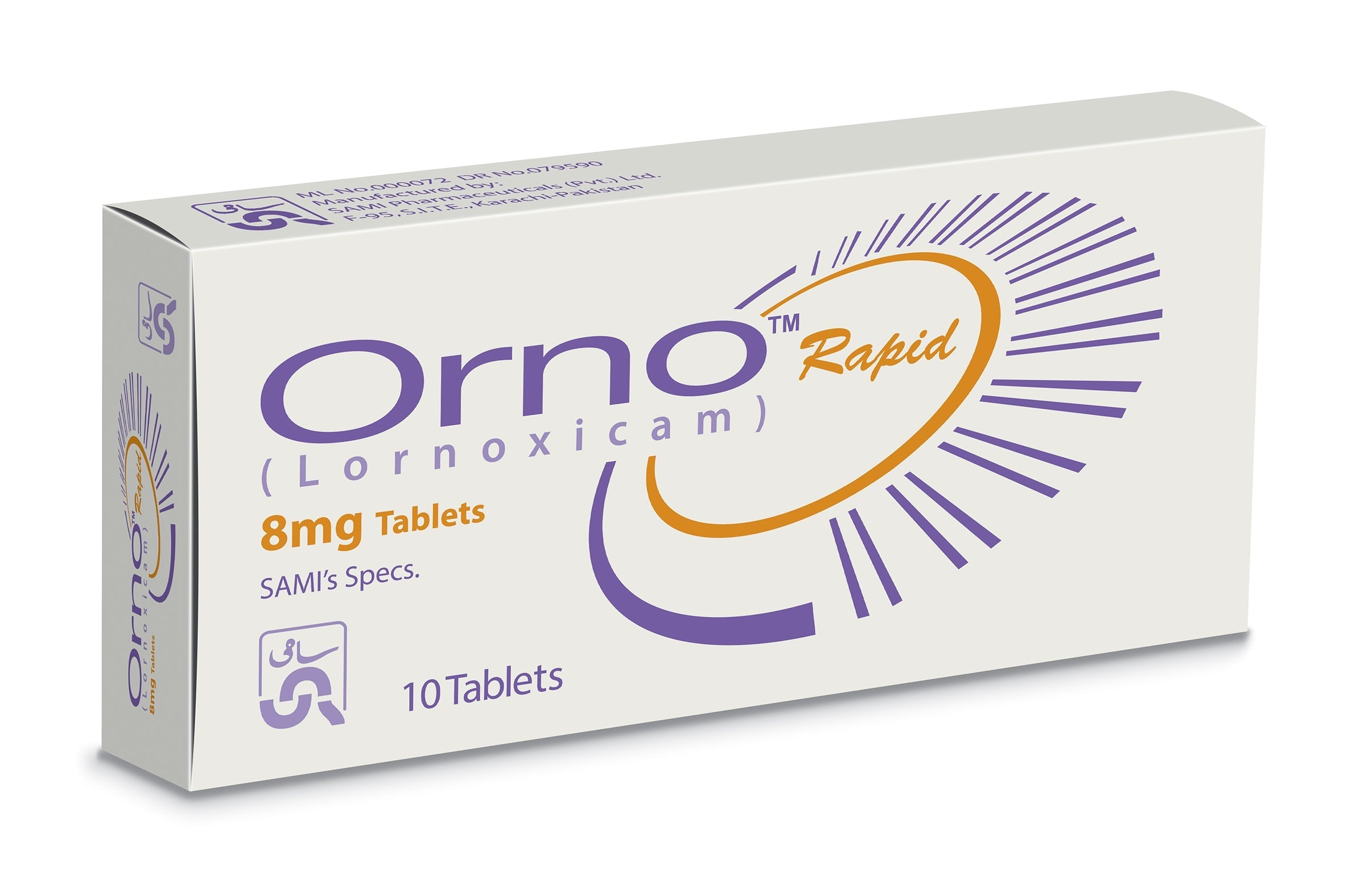 Orno Rapid Tab 8mg 10's – Ailaaj