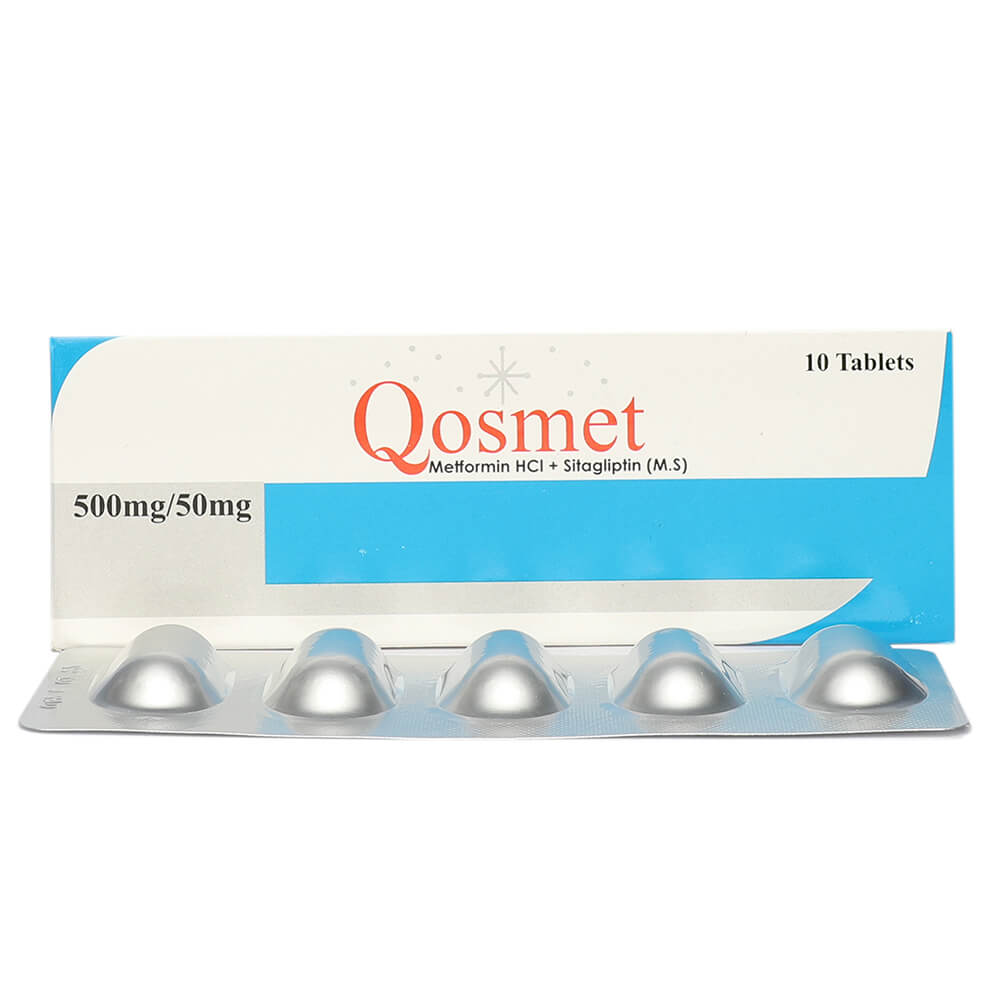 Qosmet Tab 50mg/500mg 10's – Ailaaj