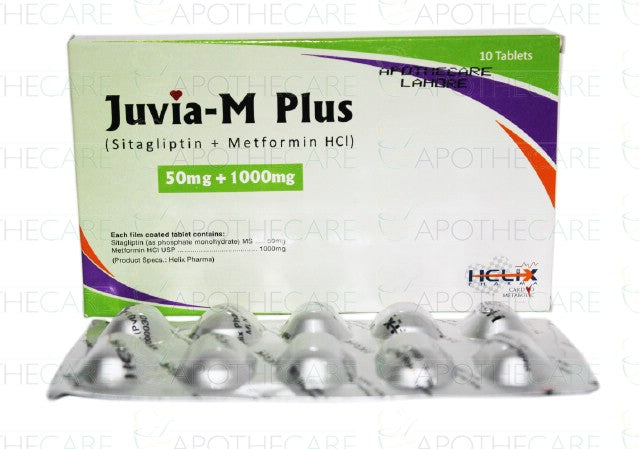 Juvia-M Plus Tab 50mg/1000mg 10's – Ailaaj