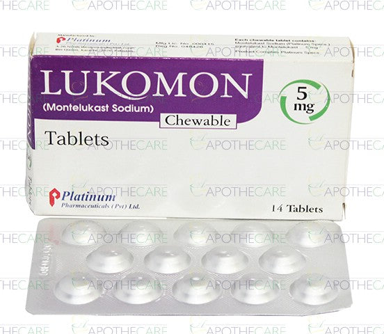 Lukomon Chewable Tab 5mg 14's – Ailaaj