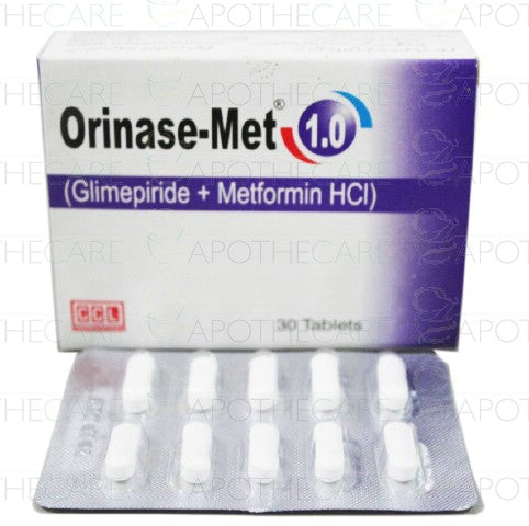 Orinase-Met Tab 1mg/500mg 30's – Ailaaj