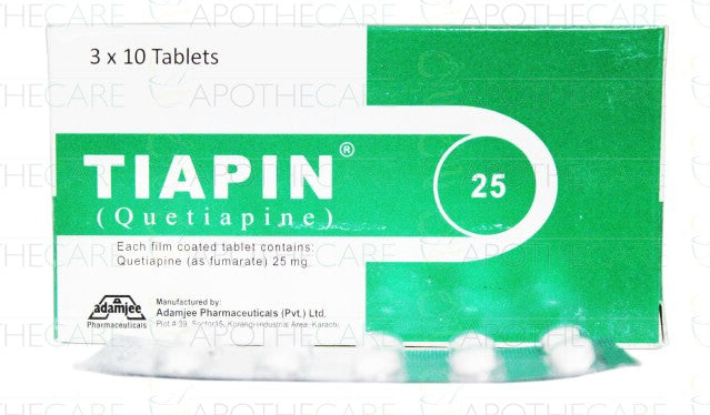 Tiapin Tab 25mg 3x10's – Ailaaj