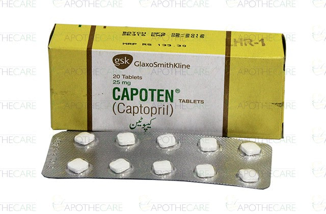 Capoten Tab 25mg 10's – Ailaaj